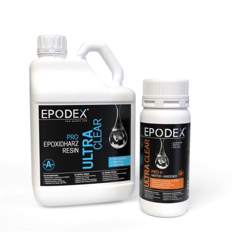 Rasina epoxidica Epodex Ultra transparenta de turnare PRO + grosime 0,1 ...
